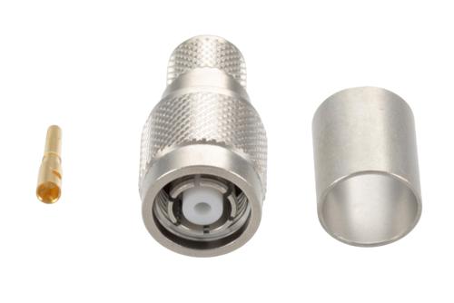 RP-TNC Plug Connector Crimp/Solder Attachment for RG214, RG9, RG225, RG393