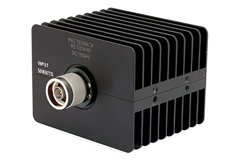 40 dB Fixed Attenuator, N Male to N Female Directional Black Anodized ...