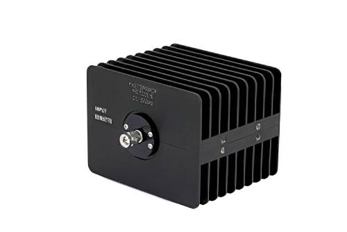 6 dB Fixed Attenuator, SMA Male to SMA Female Directional Black Anodized Aluminum Heatsink Body ...