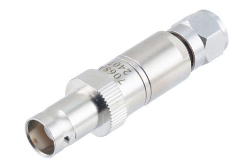 50 Ohm BNC Female to 75 Ohm F Male Matching Pad Operating from DC to 3 GHz