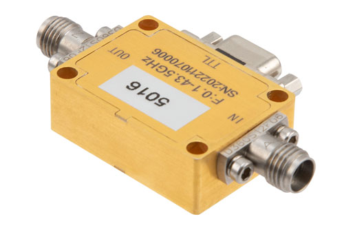 100 MHz to 40 GHz Absorptive Digital Step Attenuator, 15.5 dB, 5 Bits, 0.5 dB Step Size, Field ...