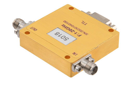 1 Ghz To 20 Ghz Digital Control Attenuator 1275 Db 8 Bits 05 Db