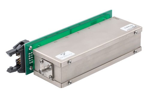 6 Bit Relay Controlled Programmable Attenuator, 63 dB, DC to 2500 MHz, 1 dB Steps, 100W peak ...