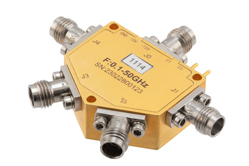 Absorptive SP4T Ultra-Wideband PIN Diode Switch Operating 100 MHz to 50 ...