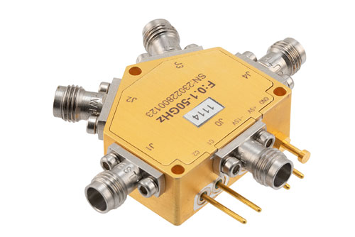 Absorptive SP4T Ultra-Wideband PIN Diode Switch Operating 100 MHz to 50 ...