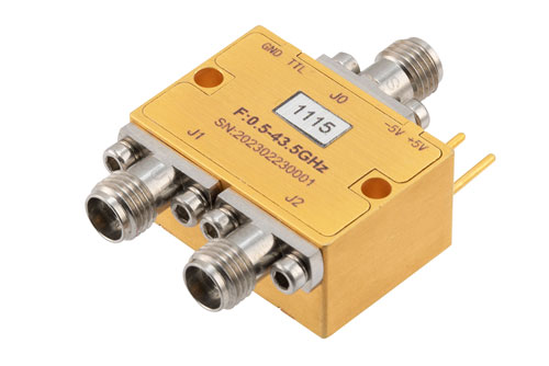 Absorptive SPDT Wideband PIN Diode Switch Operating 500 MHz to 43.5 GHz ...