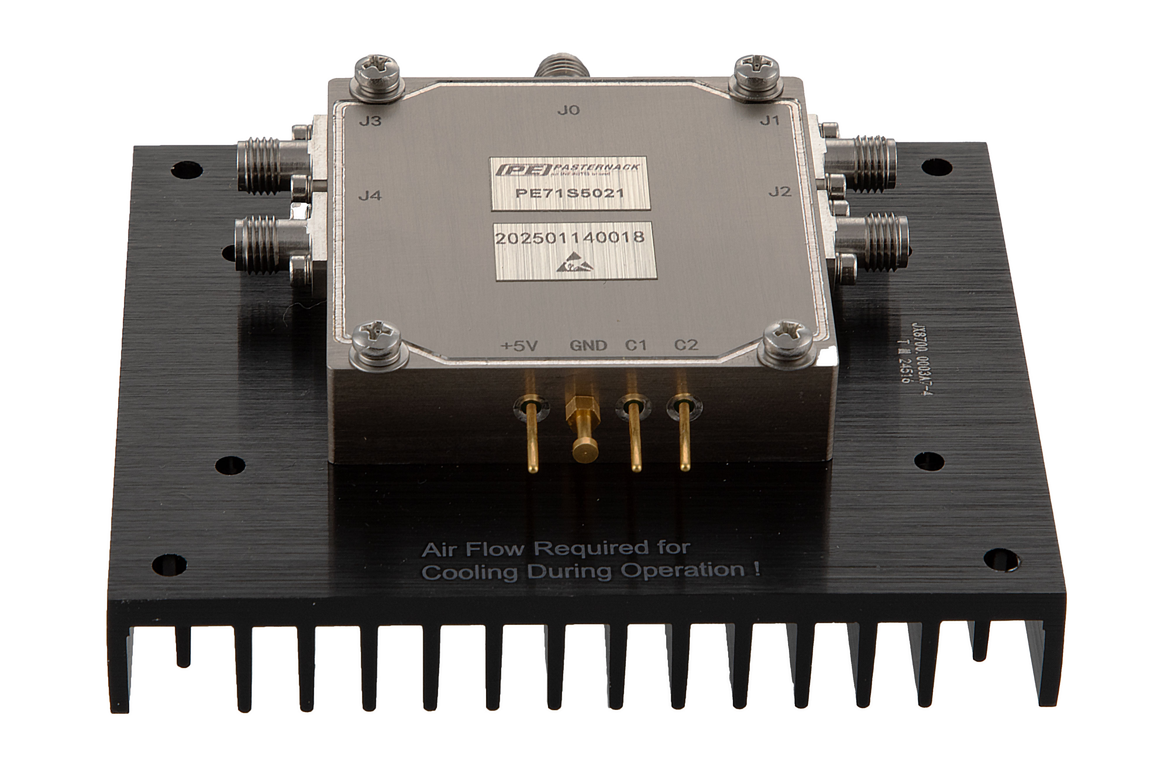 Reflective SP4T PIN Diode Switch Operating From 0.5 GHz to 6 GHz Up to 130 Watt Pulsed (+51 dBm ...