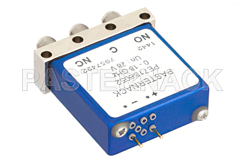 SPDT Electromechanical Relay Failsafe Switch, DC to 18 GHz, up to 240W ...