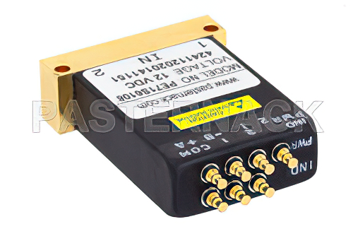 SPDT Electromechanical Relay Latching Switch, DC to 40 GHz, 10W, 12V ...