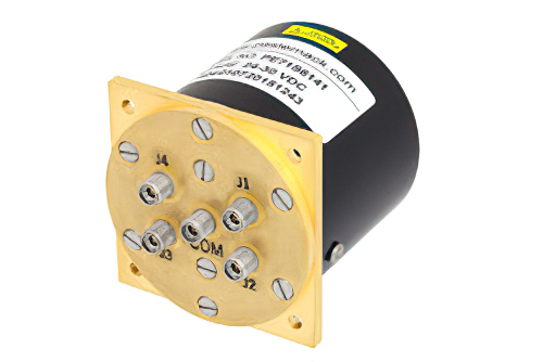 SP4T Electromechanical Relay Latching Switch, DC to 40 GHz, up to 18W ...