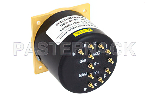 SP4T Electromechanical Relay Latching Switch, DC to 40 GHz, up to 18W ...