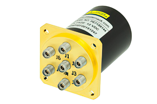 SP6T Electromechanical Relay Normally Open Switch, DC to 40 GHz, 3W ...