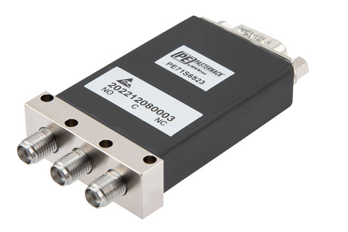 SPDT, IP64 Rated Electromechanical Relay Failsafe Switch, DC to 18 GHz ...