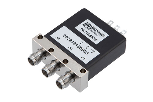 SPDT Electromechanical Relay Latching Switch, +COM, DC to 53 GHz, 5W ...