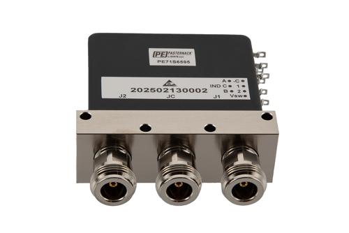 SPDT Electromechanical Relay Latching Switch, DC to 18 GHz, 28V, Self ...