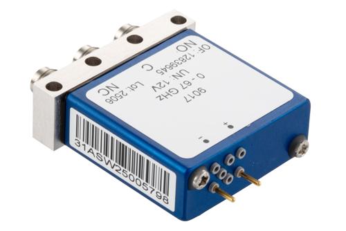 SPDT Electromechanical Relay Failsafe Switch, DC to 67 GHz, Up to 80W ...