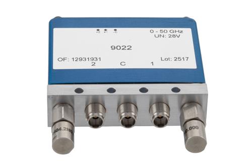 SPDT Electromechanical Relay Latching Switch, Terminated, DC to 50 GHz ...