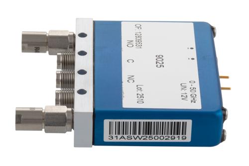 SPDT Electromechanical Relay Failsafe Switch, Terminated, DC to 50 GHz ...