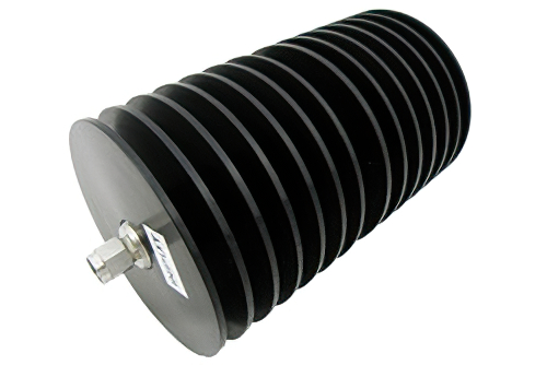 20 dB Fixed Attenuator, SMA Male to SMA Female Directional Black Anodized Aluminum Heatsink Body ...