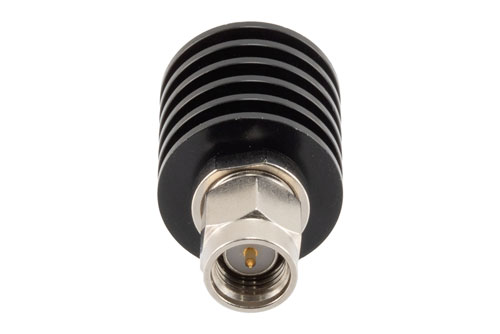 20 dB Fixed Attenuator, SMA Male to SMA Female Black Anodized Aluminum Body Rated to 5 Watts Up ...