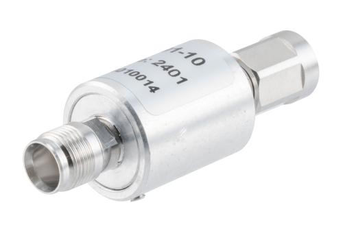 10 dB Fixed Attenuator, NEX10 Male to NEX10 Female Aluminum Body Rated ...