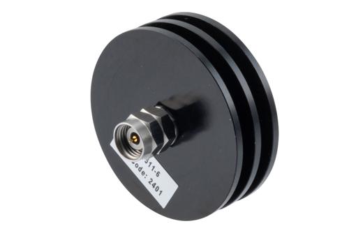 6 dB Fixed Attenuator, 2.4mm Male to 2.4mm Female Aluminum Body Rated to 5 Watts Up to 50 GHz