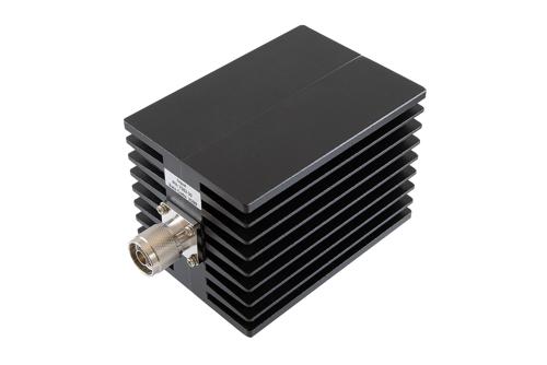 30 dB Fixed Attenuator, N Male to N Female Aluminum Black Anodized Body Rated to 150 Watts Up to ...
