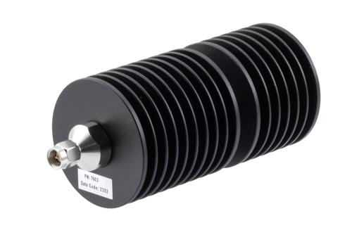 30dB RF fixed attenuator 50W, DC to 18GHz, SMA male to SMA female