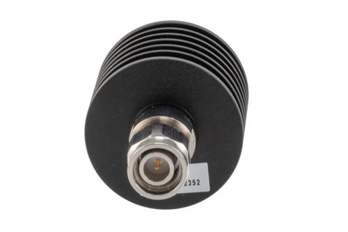 40dB RF fixed attenuator 10W, DC to 18GHz, TNC male to female