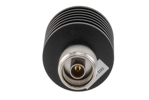 10dB RF fixed attenuator 10W, DC to 18GHz, N-type male to female