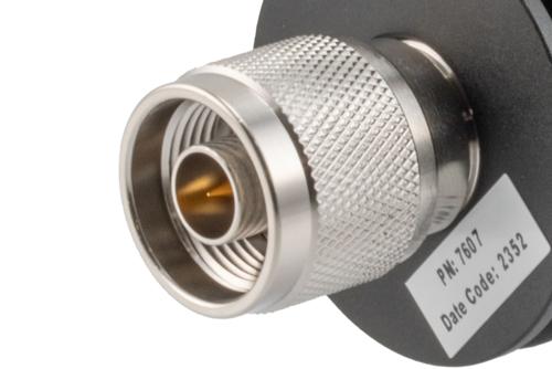 10dB RF fixed attenuator 10W, DC to 18GHz, N-type male to female