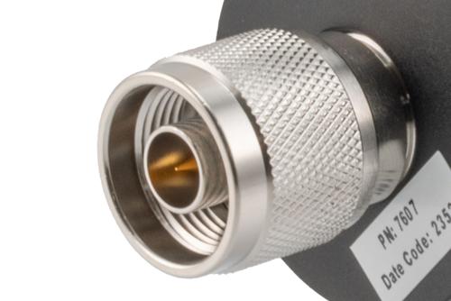 6dB RF fixed attenuator 10W, DC to 18GHz, N-type male to female