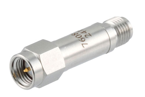 40 dB RF fixed attenuator 2W, DC to 6GHz, SMA Male to SMA Female ...