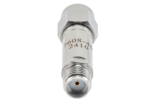 40 dB RF fixed attenuator 2W, DC to 6GHz, SMA Male to SMA Female ...