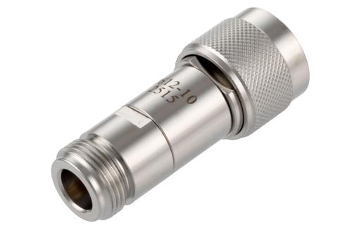 10 dB Fixed Attenuator N-Type Male to N-Type Female Passivated ...