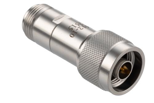 10 dB Fixed Attenuator N-Type Male to N-Type Female Passivated ...