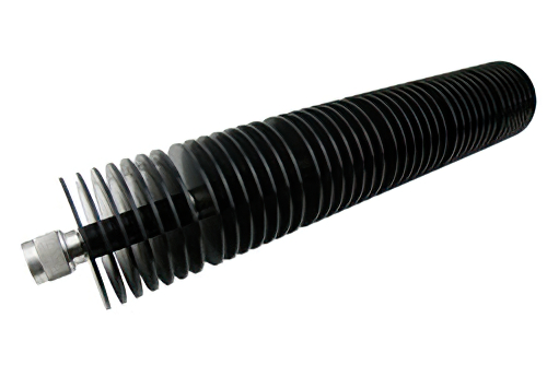 20 dB Fixed Attenuator, N Male to N Female Directional Black Anodized Aluminum Heatsink Body ...