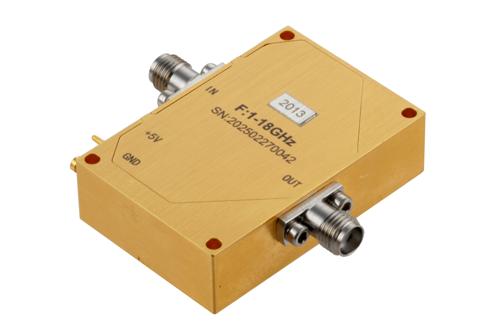 High Power Limiter, SMA, 1W CW Power, -20 dBm Flat Leakage, 1 GHz to 18 GHz