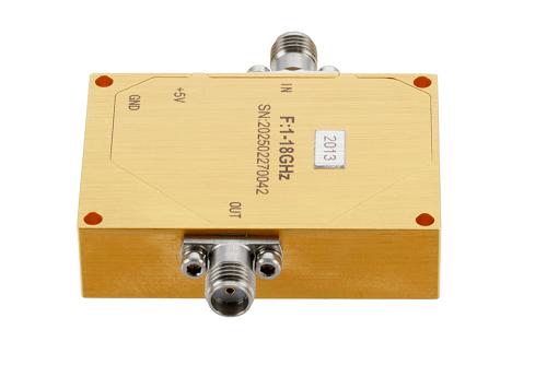 High Power Limiter, SMA, 1W CW Power, -20 dBm Flat Leakage, 1 GHz to 18 GHz