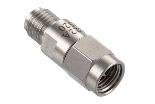 DC Block on Inner Conductor 50 Ohm 2.92mm Male to 2.92mm Female Operating From 10 MHz to 26.5 GHz