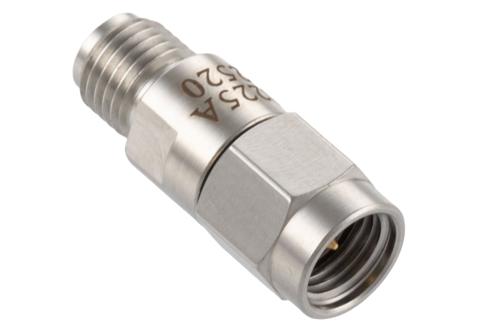 DC Block on Inner Conductor 50 Ohm 2.92mm Male to 2.92mm Female Operating From 10 MHz to 40 GHz