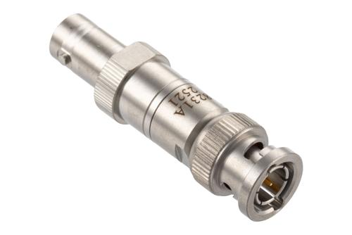 DC Block on Inner Conductor 75 Ohm BNC Male to BNC Female Operating From 10 MHz to 4 GHz