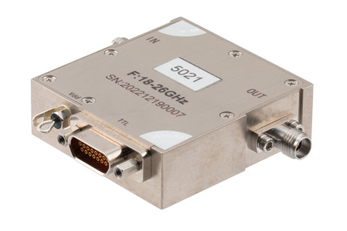 6 Bit TTL Programmable Phase Shifter, 18 GHz to 26 GHz, 360 degree ...