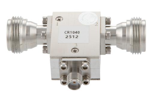 Circulator with 19 dB Isolation from 4 to 8 GHz, 80 Watts with N Female ...