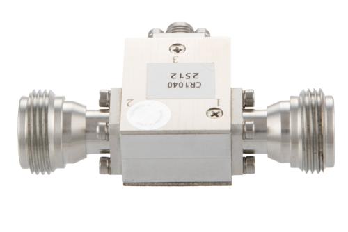 Circulator with 19 dB Isolation from 4 to 8 GHz, 80 Watts with N Female ...