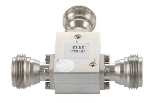 Circulator with 18 dB Isolation from 4 to 8 GHz, 80 Watts and N Female