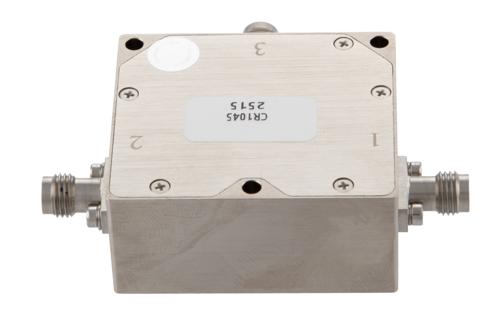 Circulator with 12 dB Isolation from 40 to 45 GHz, 20 Watts and 2.4mm ...