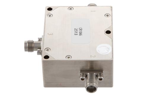 Circulator with 12 dB Isolation from 45 to 50 GHz, 20 Watts and 2.4mm ...