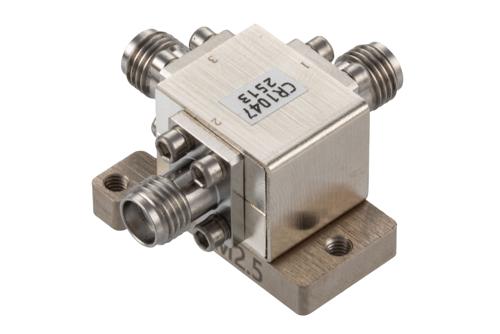Circulator with 15 dB Isolation from 17 to 22 GHz, 10 Watts and SMA Female