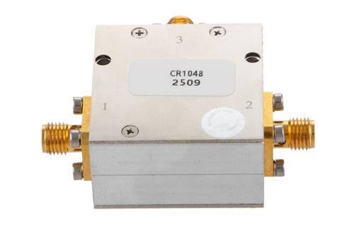 Circulator with 17 dB Isolation from 2 to 4 GHz, 100 Watts and SMA Female